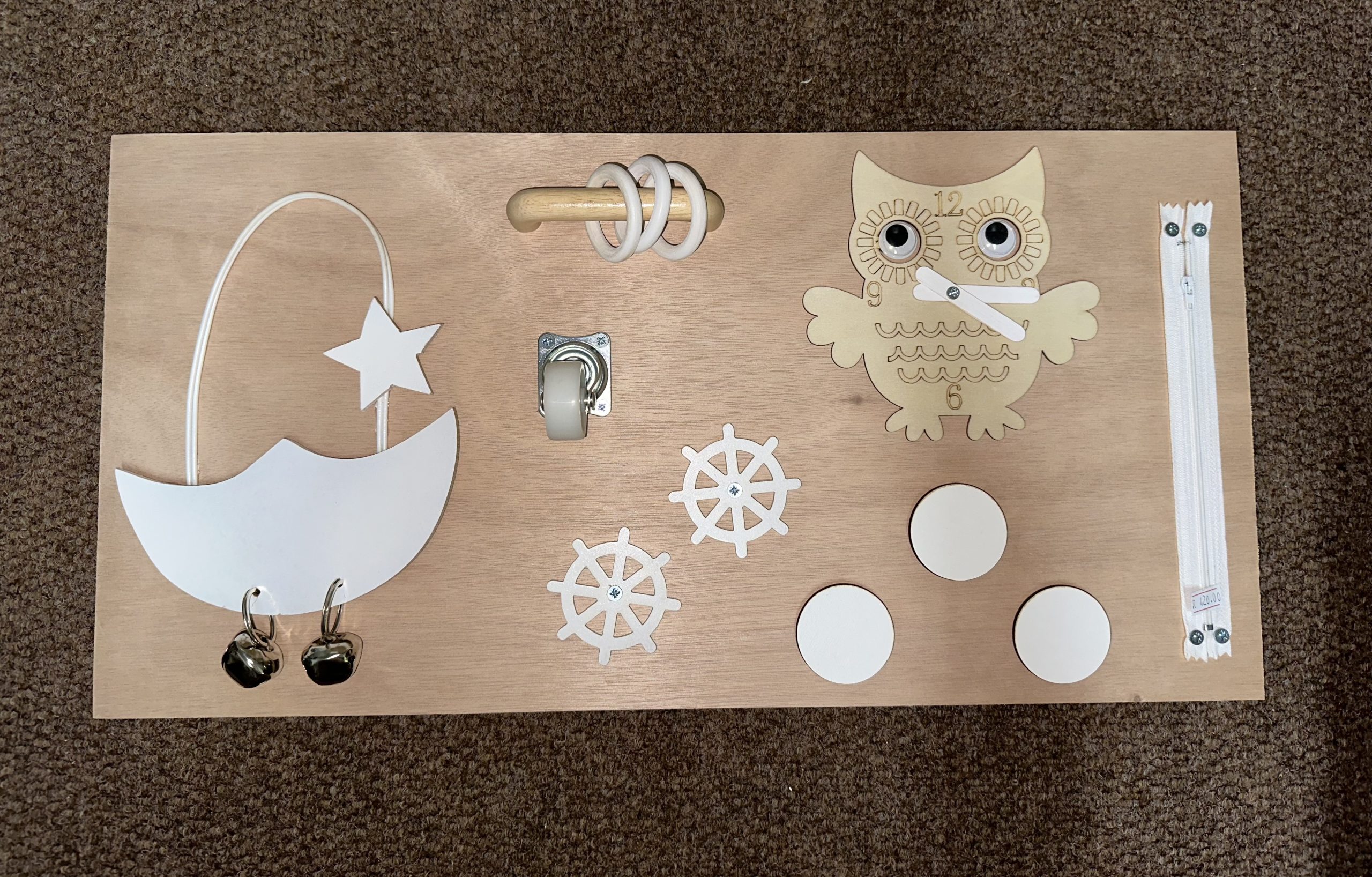 White Activity Board - Menina